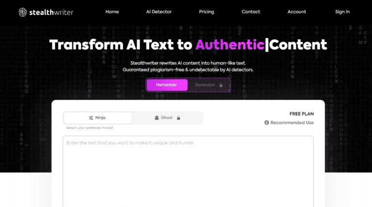 Stealth Writer: Make Your AI Content More Human-Like